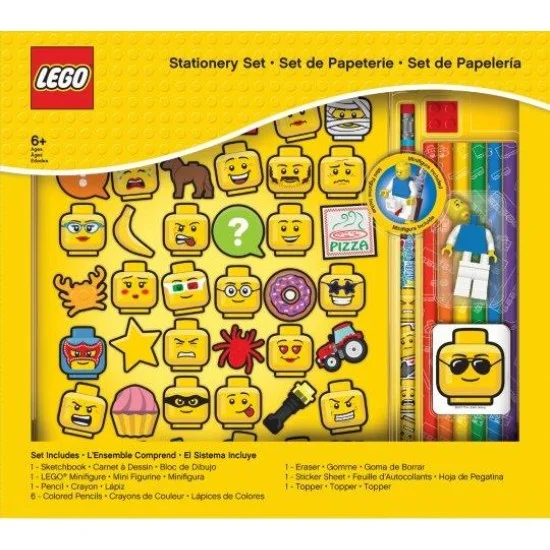 LEGO Iconic ученичeски сет за рисуване с минифигурка